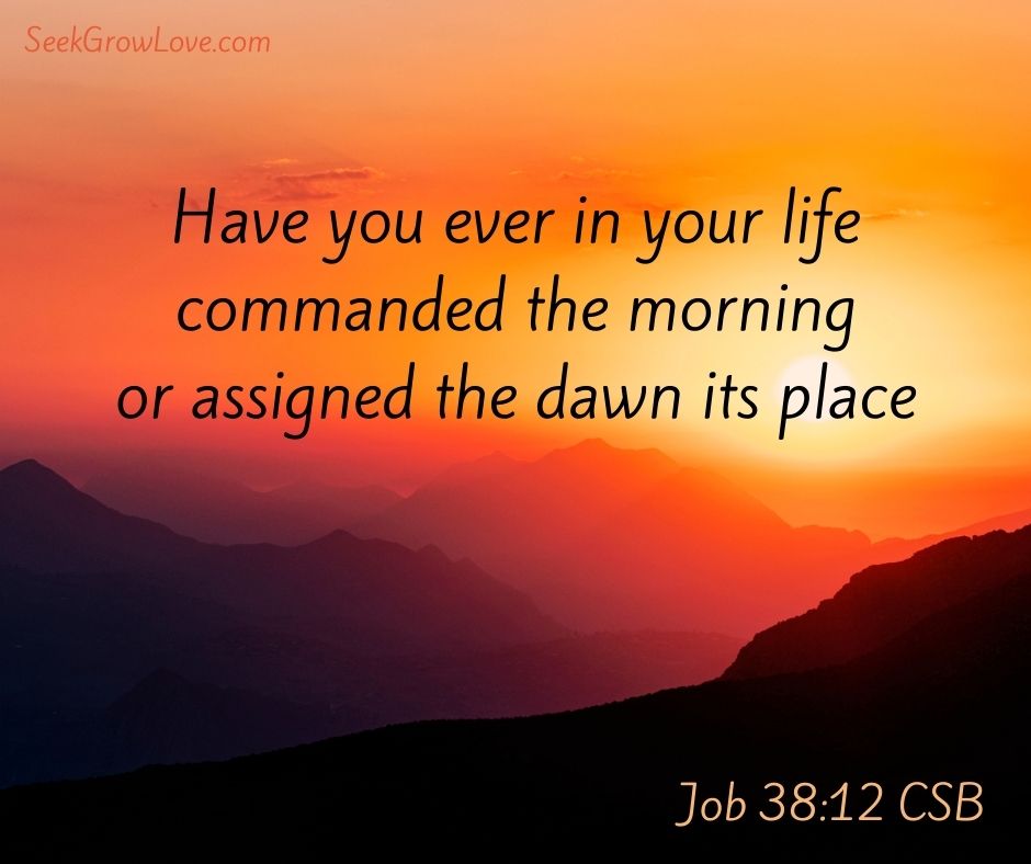 God’s Answers and Timing – Seek Grow Love