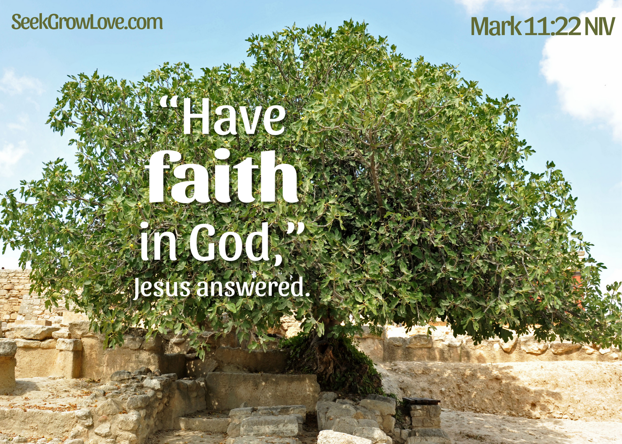 Faith in God – Seek Grow Love