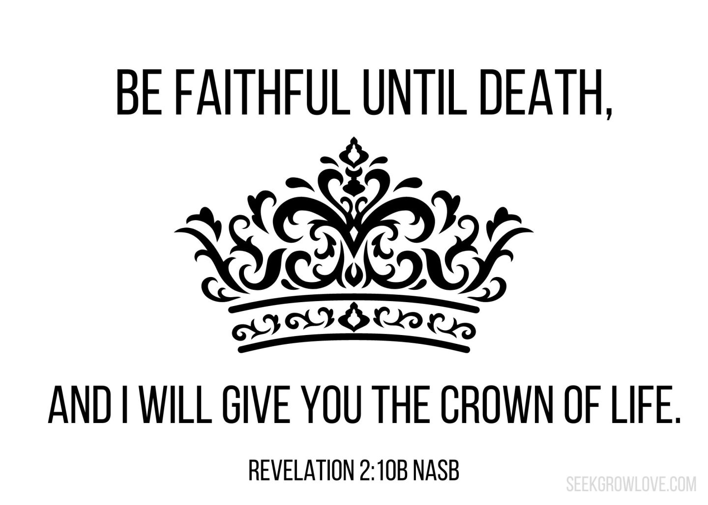 Repent, Persevere, LIVE! – Seek Grow Love