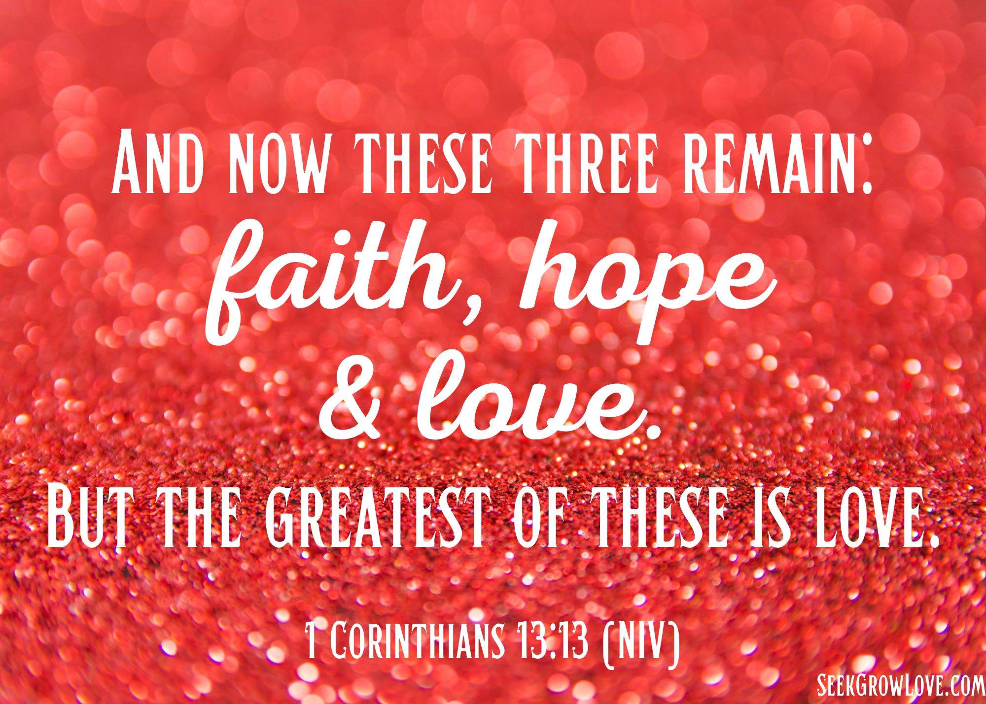 The Most Excellent Way – Seek Grow Love