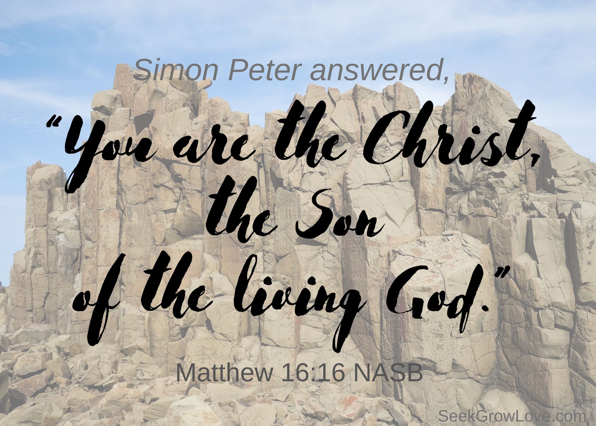 Who do You Say Jesus Is? – Seek Grow Love