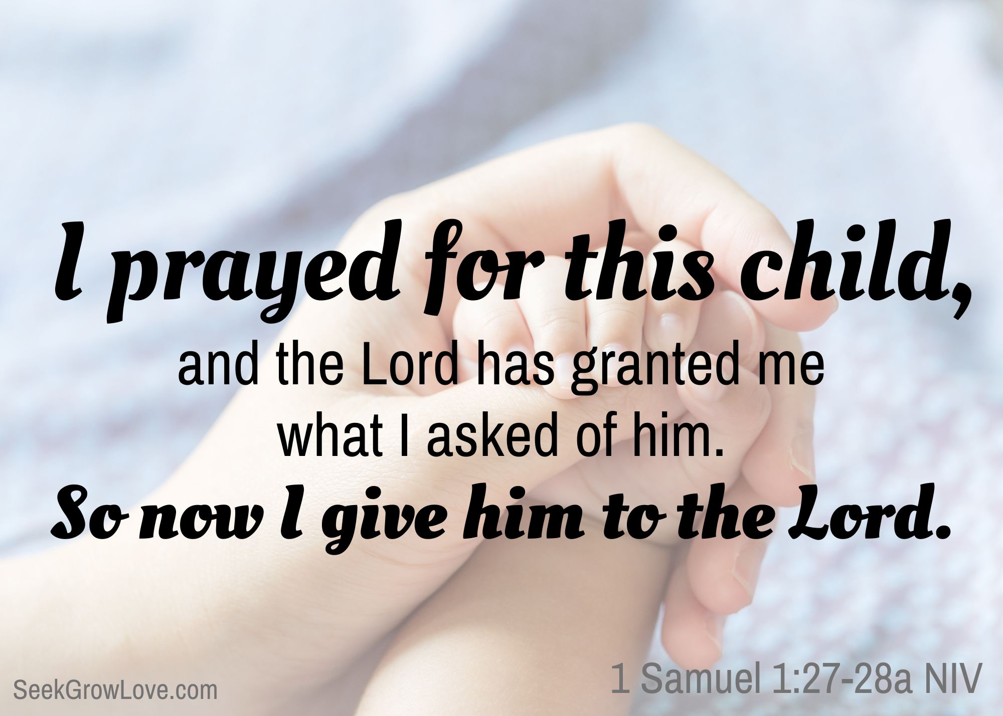 Ask Him – Seek Grow Love