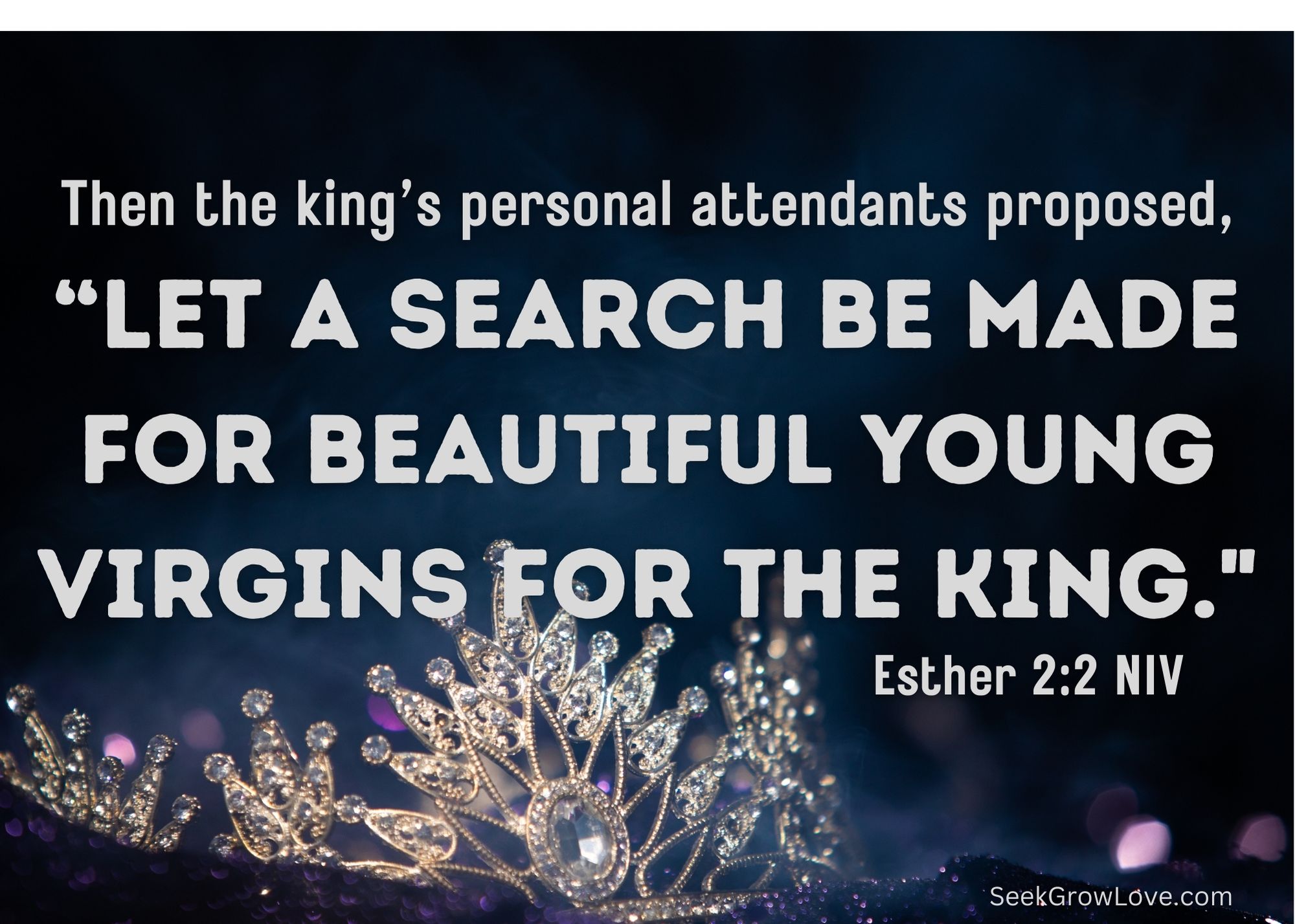 Esther – Seek Grow Love