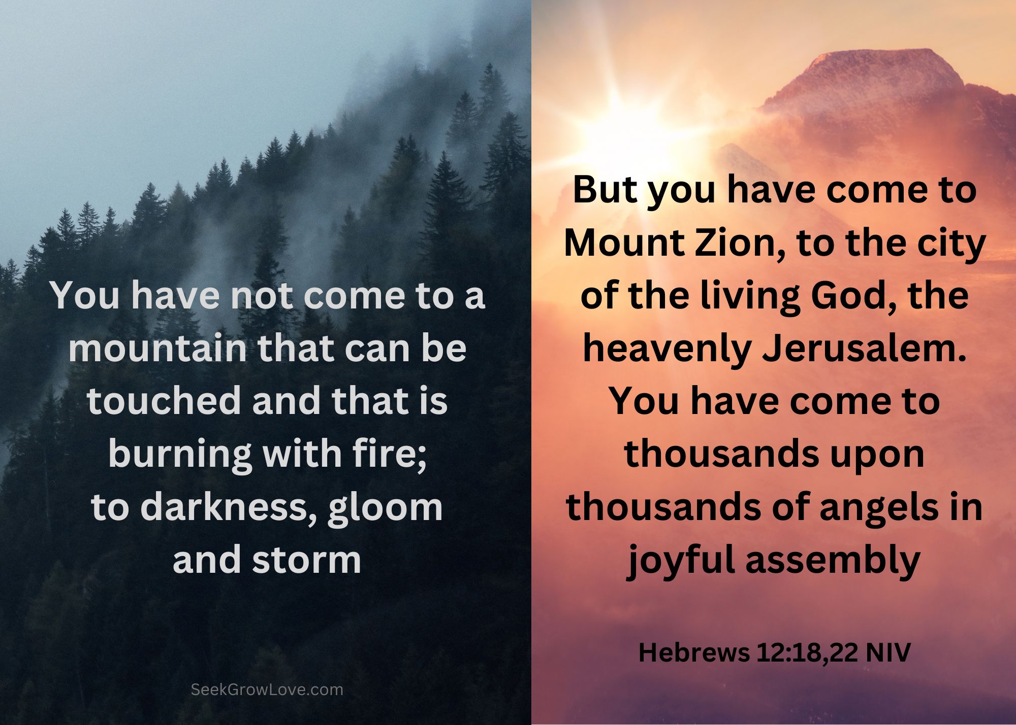 A Tale of Two Mountains – Seek Grow Love