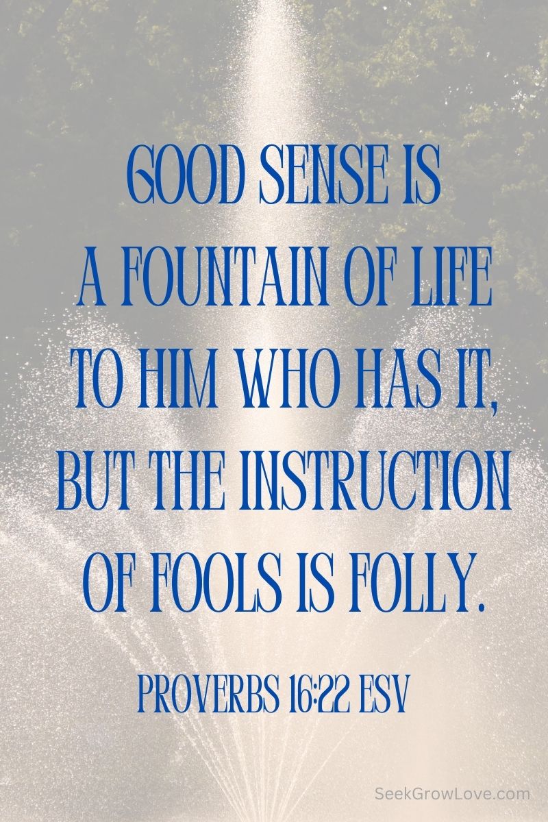 A Proverb a Day Keeps the Folly at Bay #1 – Seek Grow Love