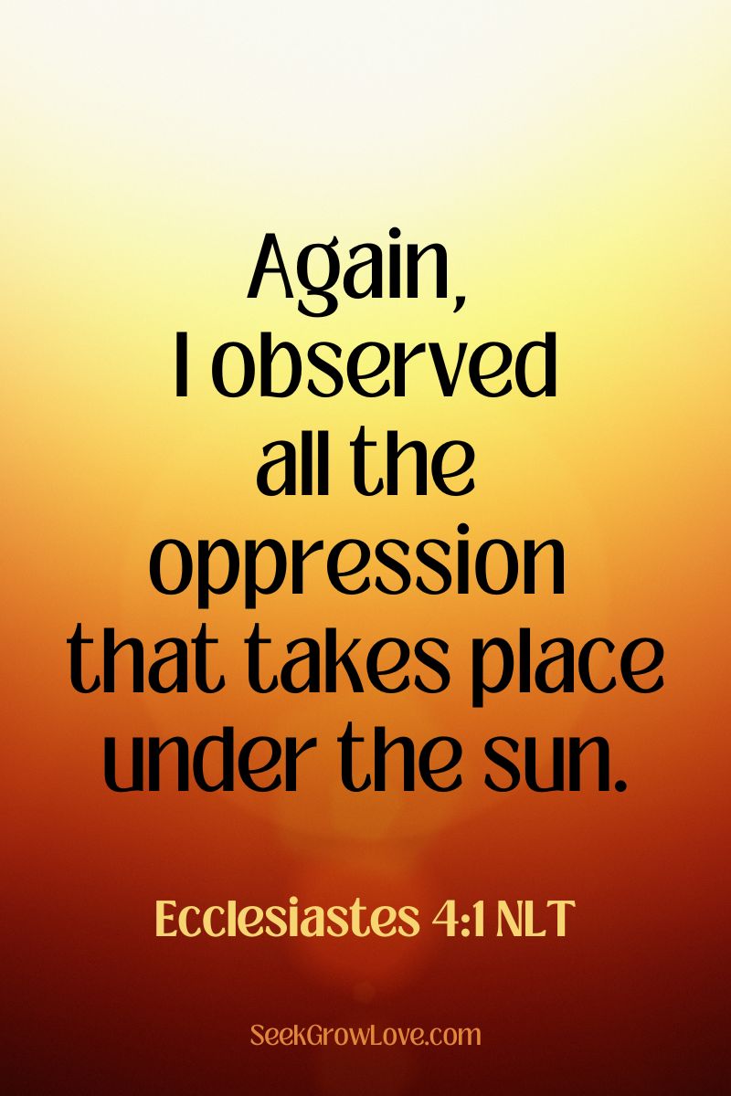 Four Evils Under the Sun – Seek Grow Love