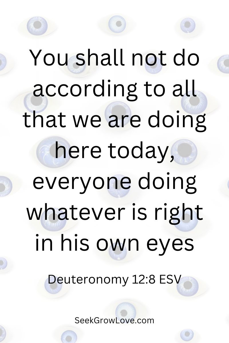 God’s Truth and Way – Not Ours – Seek Grow Love