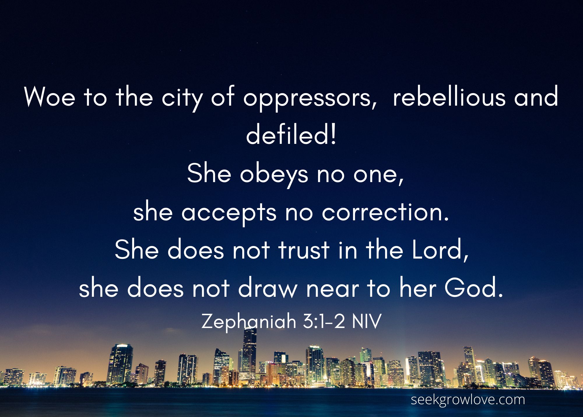 Zephaniah – Seek Grow Love